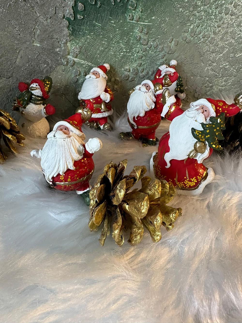 6 LI MİNİ NOEL BABA SET - Haze Design Lab - Yılbaşı Aksesuarları